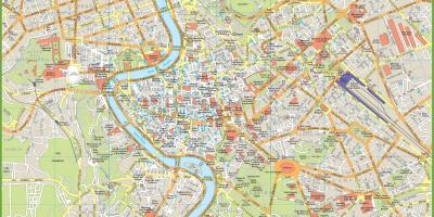 Roma mapa - Mapas de Roma (Lazio - Itália) - Turismo